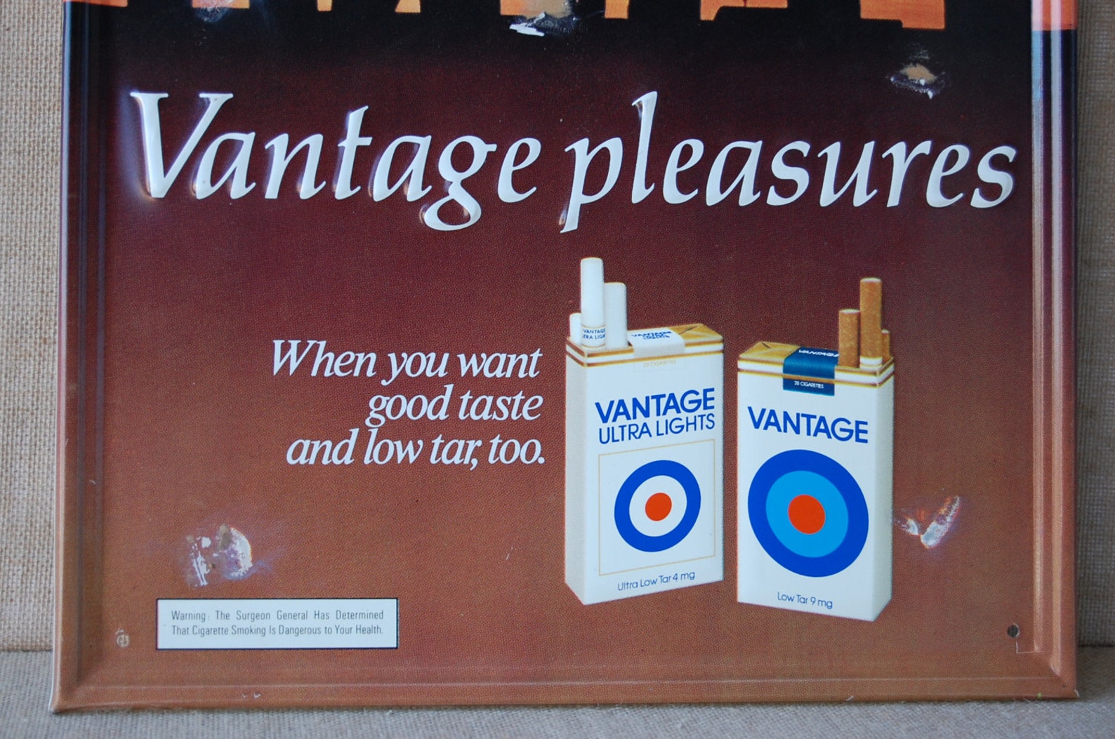 Vintage Cigarette Advertising Circa 1980's Vantage - Etsy
