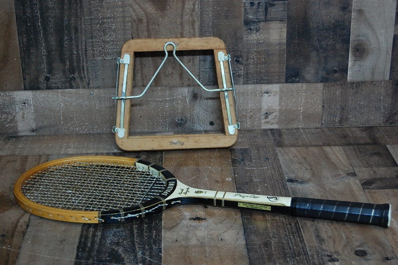 Vintage Wooden Tennis Racket With Wood Frame Pancho Gonzales - Etsy