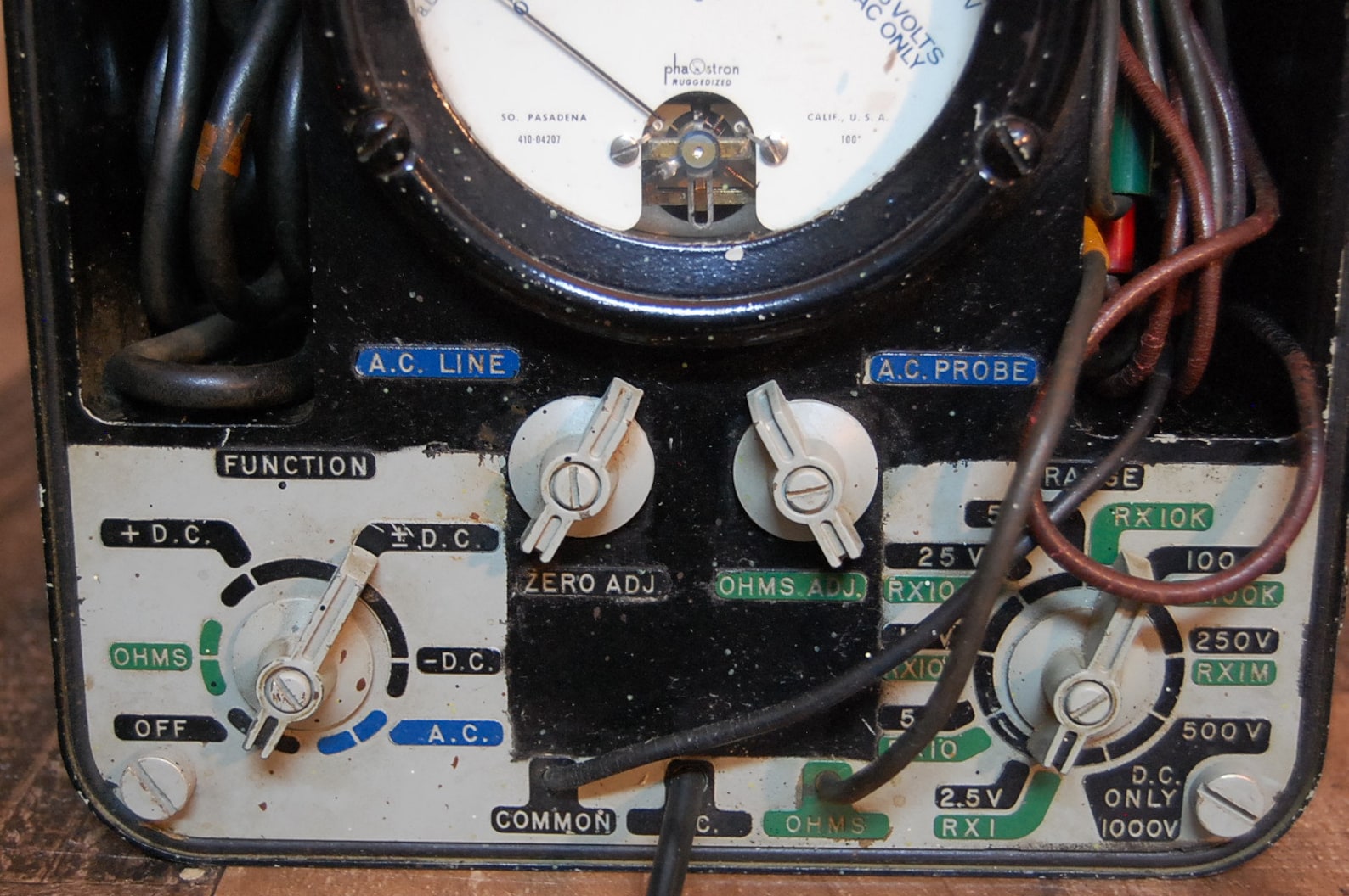 Vintage Test Meter Volt Meter Ohm Meter AC DC Meter | Etsy