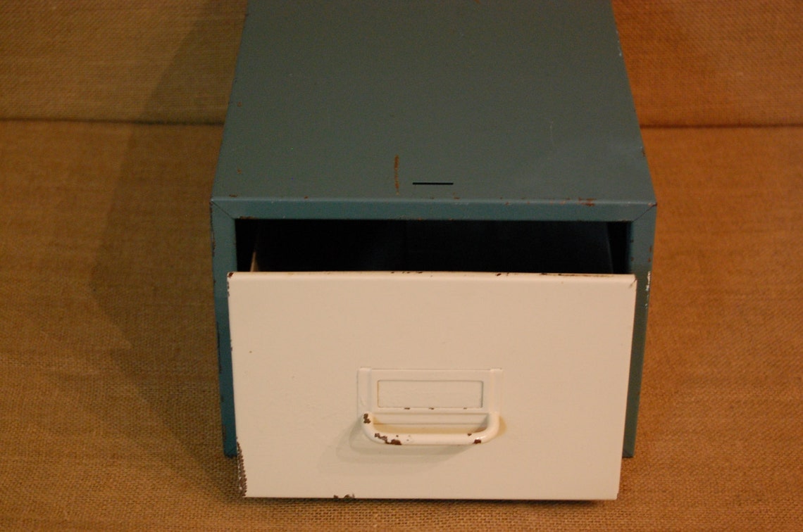 Vintage Industrial File Box Vintage Storage Craft Storage | Etsy