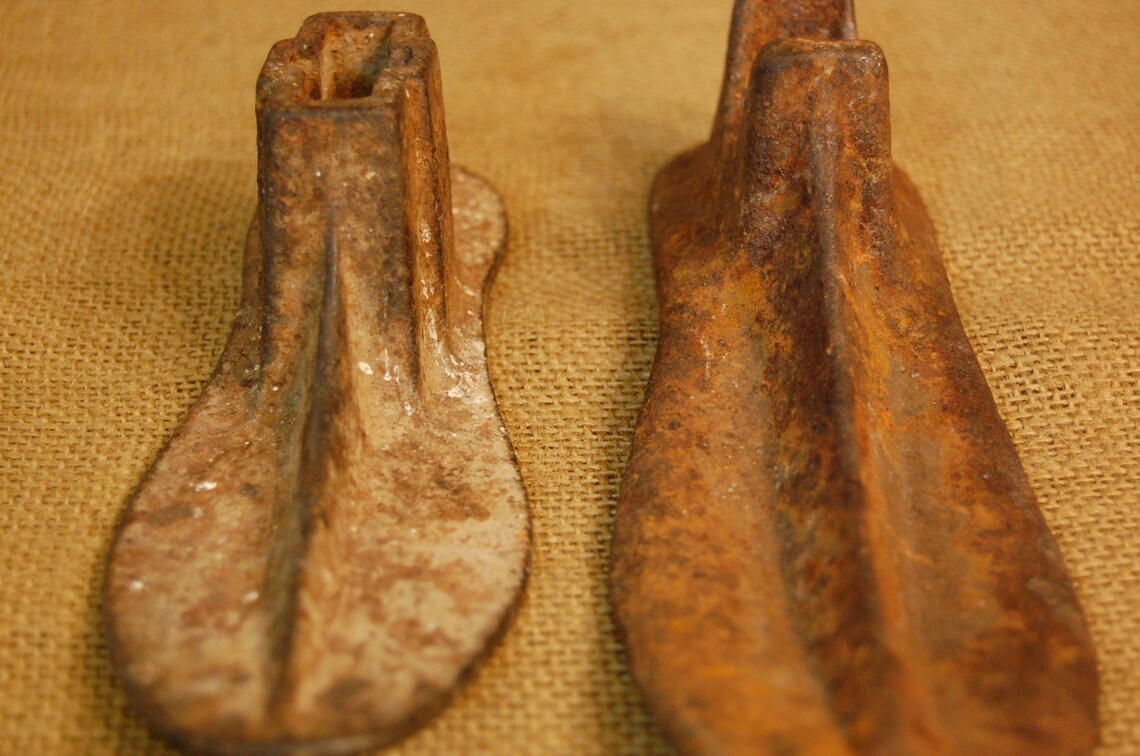 Vintage Pair Shoe Cobbler Iron Shoe Forms Metal Shoe Forms - Etsy