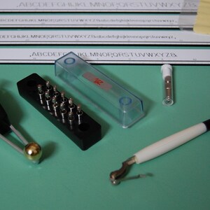 Vintage Lutz Drafting Lettering Set, Drafting Tools, Complete Drafting ...