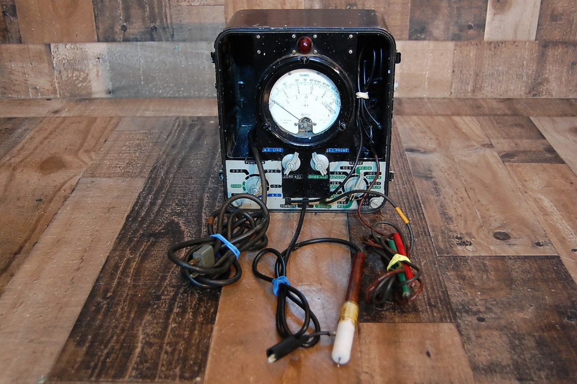 Vintage Test Meter Volt Meter Ohm Meter AC DC Meter | Etsy