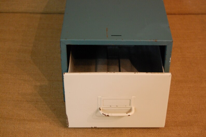 Vintage Industrial File Box Vintage Storage Craft Storage - Etsy