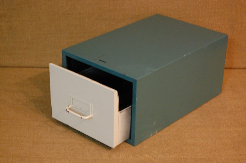 Vintage Industrial File Box Vintage Storage Craft Storage - Etsy