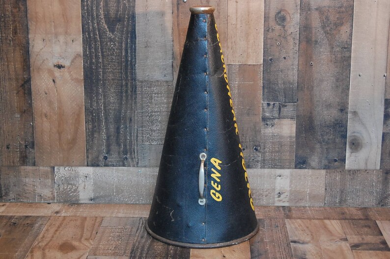 Vintage Mega Phone, Vintage College, High School Mega Phone, Black and ...