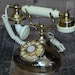 Vintage Princess Rotary Phone, Vintage Table Phone, Vintage Gold Base ...