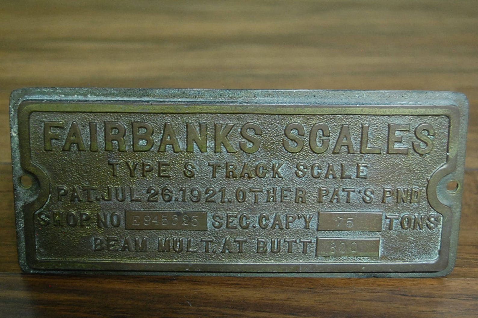 Antique Railroad Fairbanks Scales Type S Track Scale, 75 Ton Capacity ...