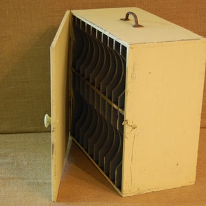 Vintage Yellow Storage Cabinet, Vintage Office Storage, Vintage Shop ...
