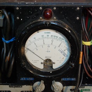Vintage Test Meter, Volt Meter, Ohm Meter, AC DC Meter, 1950's Test ...