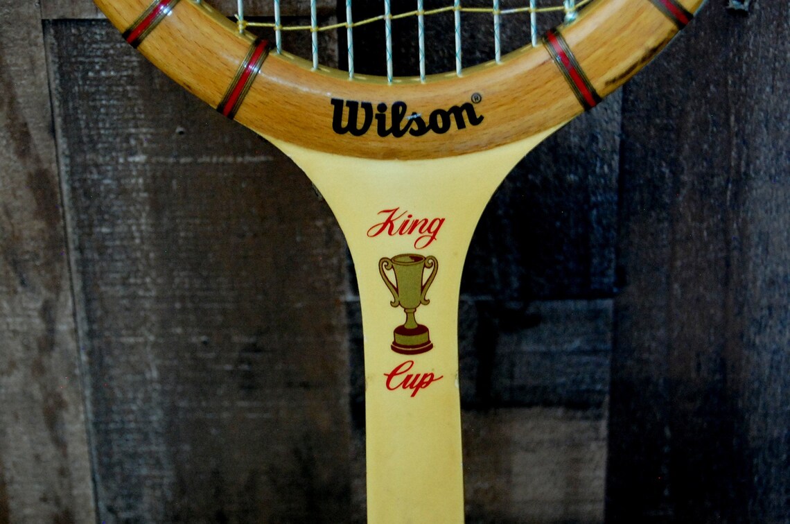 Vintage Pair Wood Tennis Rackets Wood rackets leather hand | Etsy