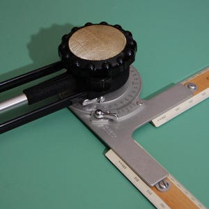 Vintage Drafting Machine, Vemco Compact Size, 2 Drafting Scales, Owners ...