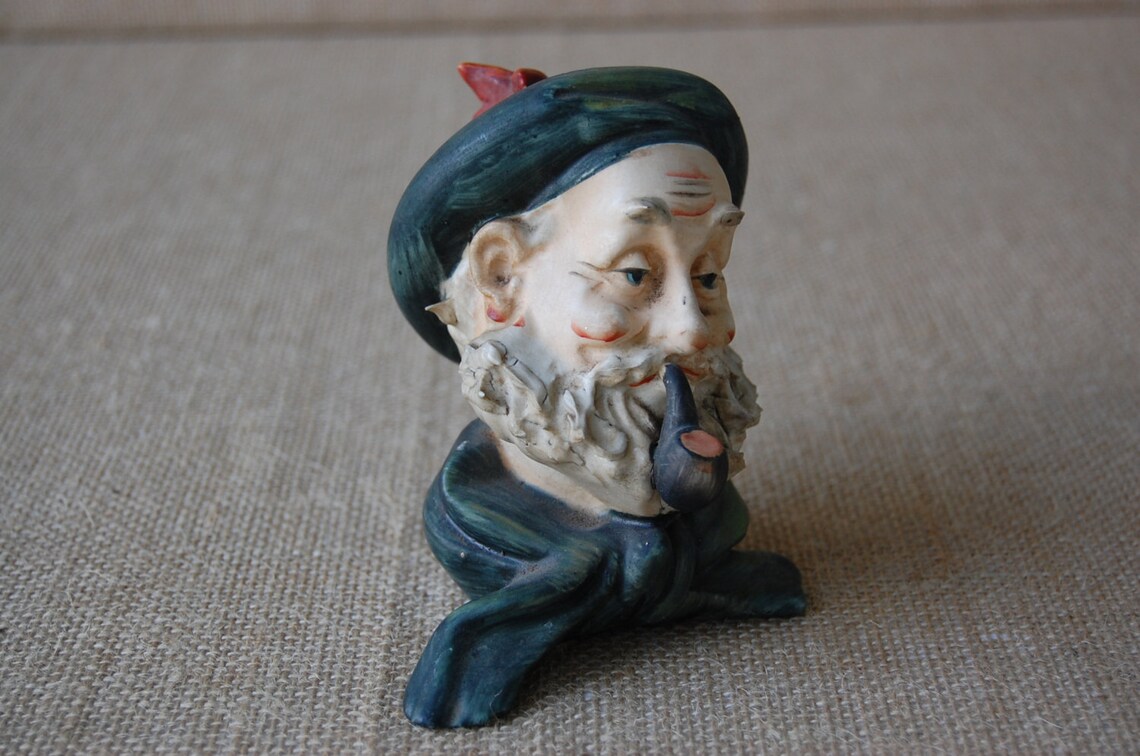Vintage Pipe Smoker Porcelain Figure English Pipe Smoker - Etsy