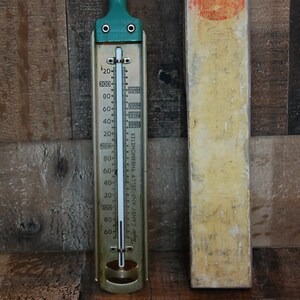 Vintage Taylor Candy and Jelly Thermometer Silver Nickel Finish in ...