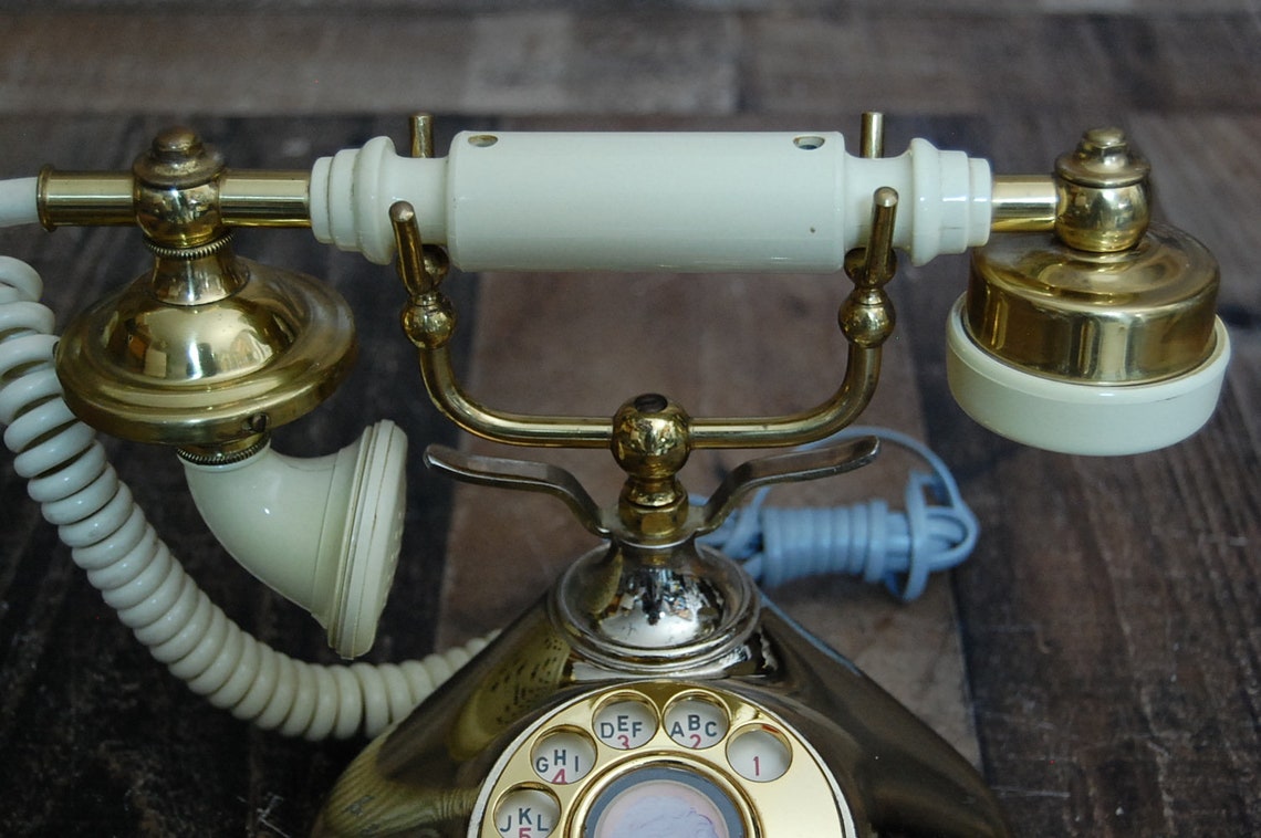 Vintage Princess Rotary Phone vintage table phone vintage | Etsy