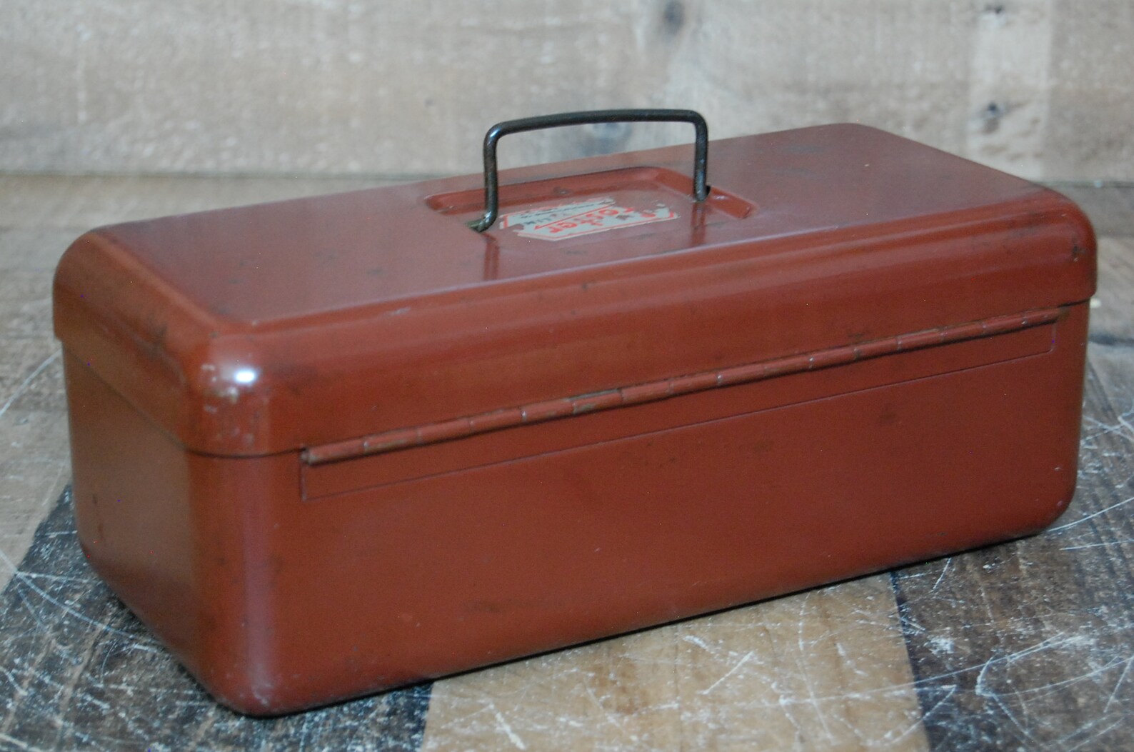 Vintage Fishing Metal Tackle Box With Lures Vintage 1956 - Etsy