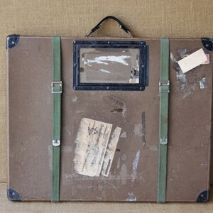 Vintage Film Reel Shipping Box With Cabvas Straps, Mailing Box, Storage ...