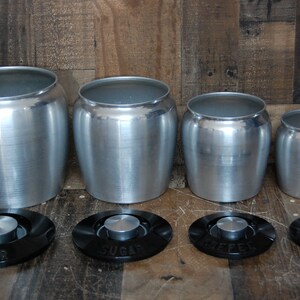 Vintage Kromex Canisters 1960's, Full Set Very Good Condition, Retro ...