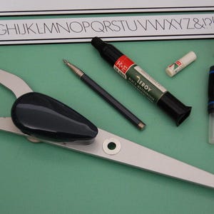 Vintage Drafting Lettering Set K&E Leroy Drafting Kit, Complete ...