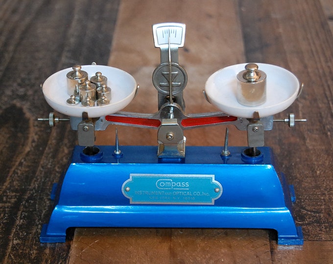 Vintage Metal Lab Scale Vintage Compass Instrument Balance - Etsy