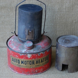 Vintage Industrial Automobile Engine Heater, Motor Heater, Automotive ...