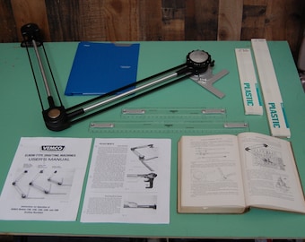 Vintage Drafting Machine, Vemco Portable Drafting Machine, 2 Vemco ...