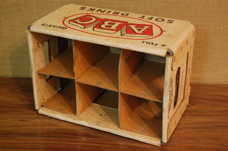 Vintage ABC Quart Bottle Soda Carrier ABC Soda Drink Crate - Etsy