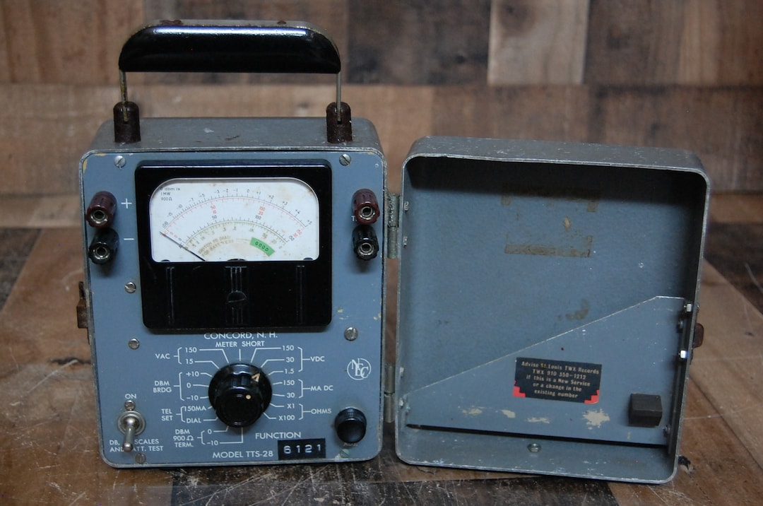 Vintage Electrical Meter, Volt Meter, Amp Meter, Ohm Meter in Original ...