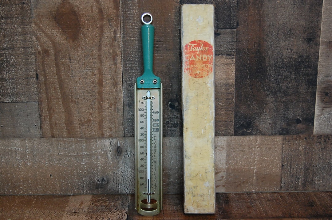 Vintage Taylor Candy and Jelly Thermometer Silver Nickel Finish in ...