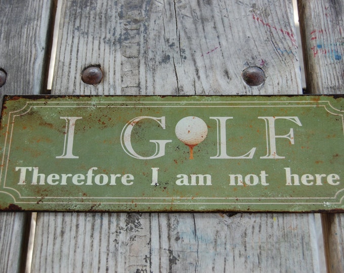 Vintage Reproduction Golf Sign, Man Cave, Garage, Office - Etsy