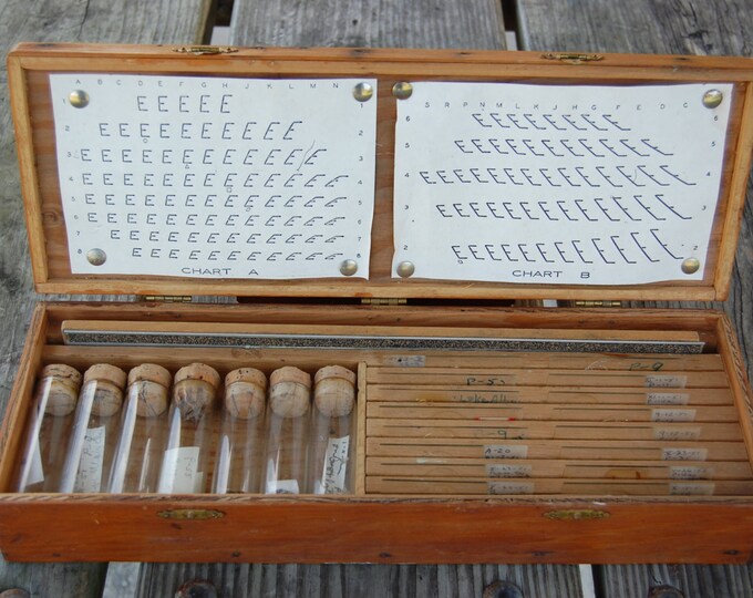 Vintage Science Lab Entomology Specimen Tubes and Microscope Slides in ...