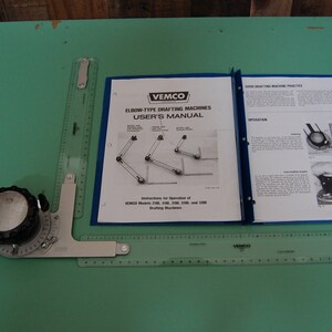 Vintage Drafting Machine, Vemco Compact Size, 2 NOS Vemco Scales ...