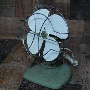 Vintage Superior Desk Fan, Vintage Green Color, Works Well, Great ...