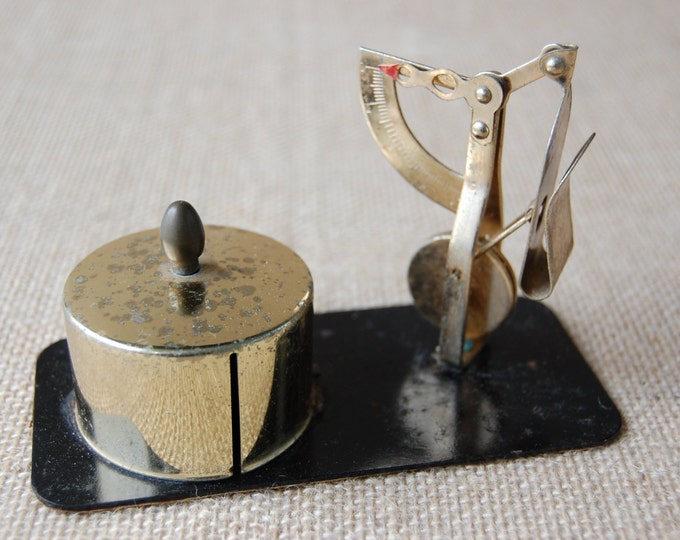 Vintage Stamp Dispenser Letter Weight Scale, 1950's Desk Letter Scale ...