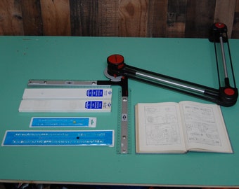 Vintage Drafting Machine, Vemco Right Hand Machine, Full Size, Restored ...