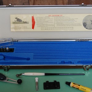 Vintage Lutz Drafting Lettering Set Drafting Tools Complete - Etsy