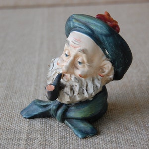 Vintage Pipe Smoker Porcelain Figure, English Pipe Smoker, Scottish ...