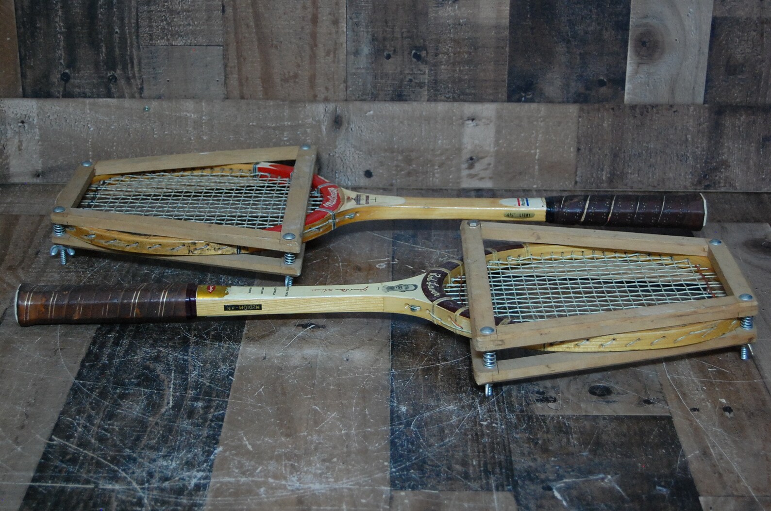 Vintage Pair of Wood Tennis Rackets Wilson Rod Laver - Etsy