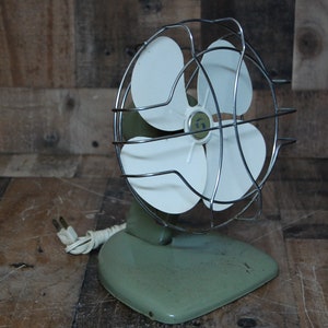 Vintage Superior Desk Fan, Vintage Green Color, Works Well, Great ...