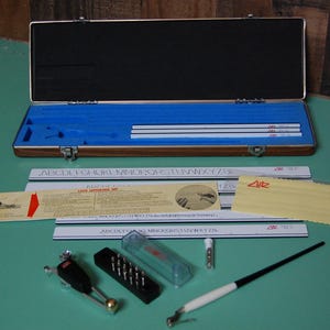Vintage Lutz Drafting Lettering Set, Drafting Tools, Complete Drafting ...