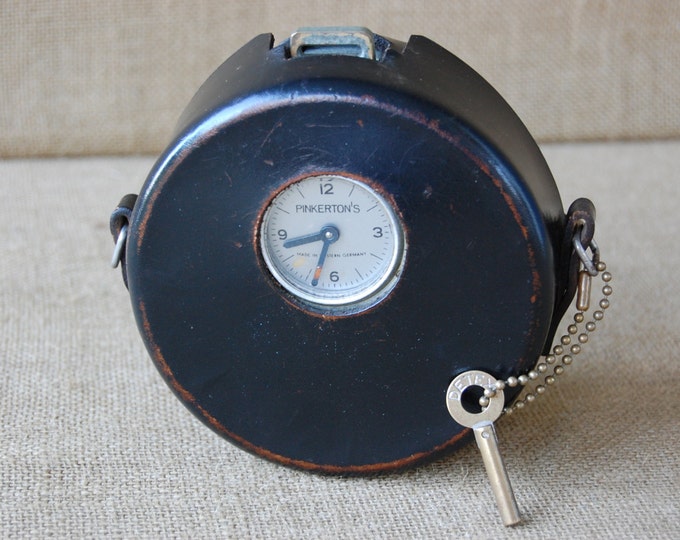 Vintage Night Watchmans Clock, Railroad Security Guard Time Clock ...