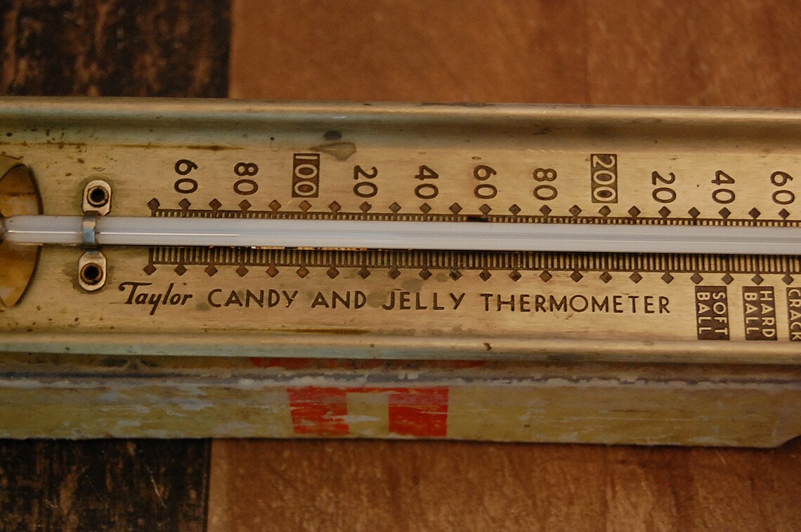 Vintage Taylor Candy and Jelly Thermometer Silver Nickel | Etsy
