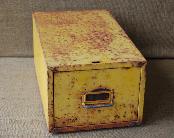 Vintage Yellow Metal Storage Cabinet, Craft Storage, Art Supply Storage ...
