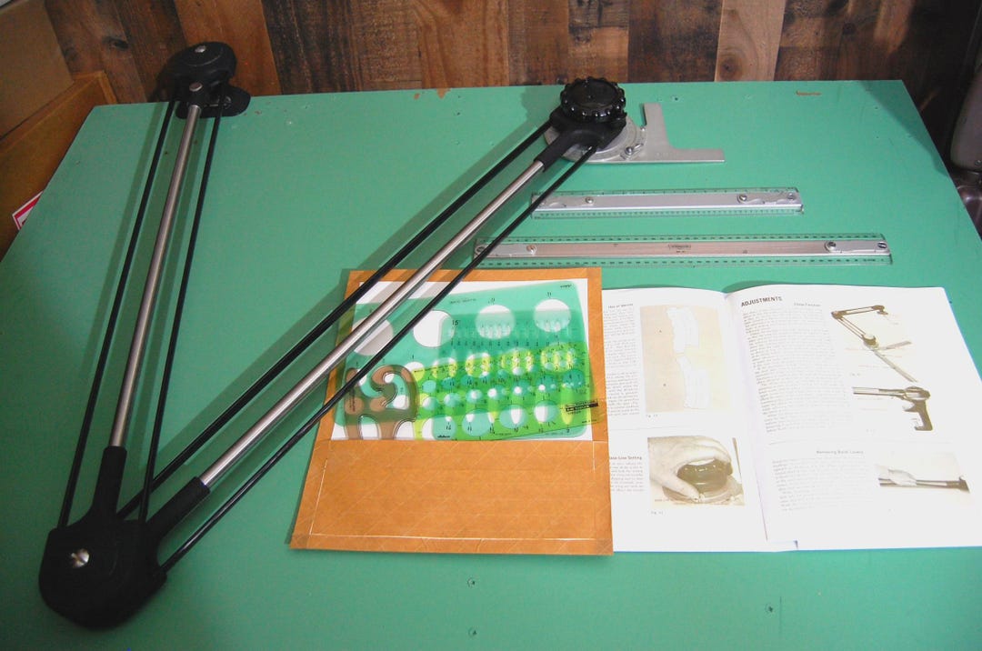 Vintage Drafting Machine, Vemco Right Hand Machine, Full Size, Restored ...