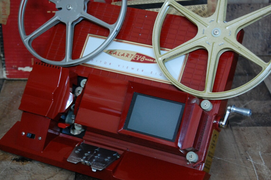 Vintage 1950's Kalart 8mm Film Editor Viewer Rare Red | Etsy
