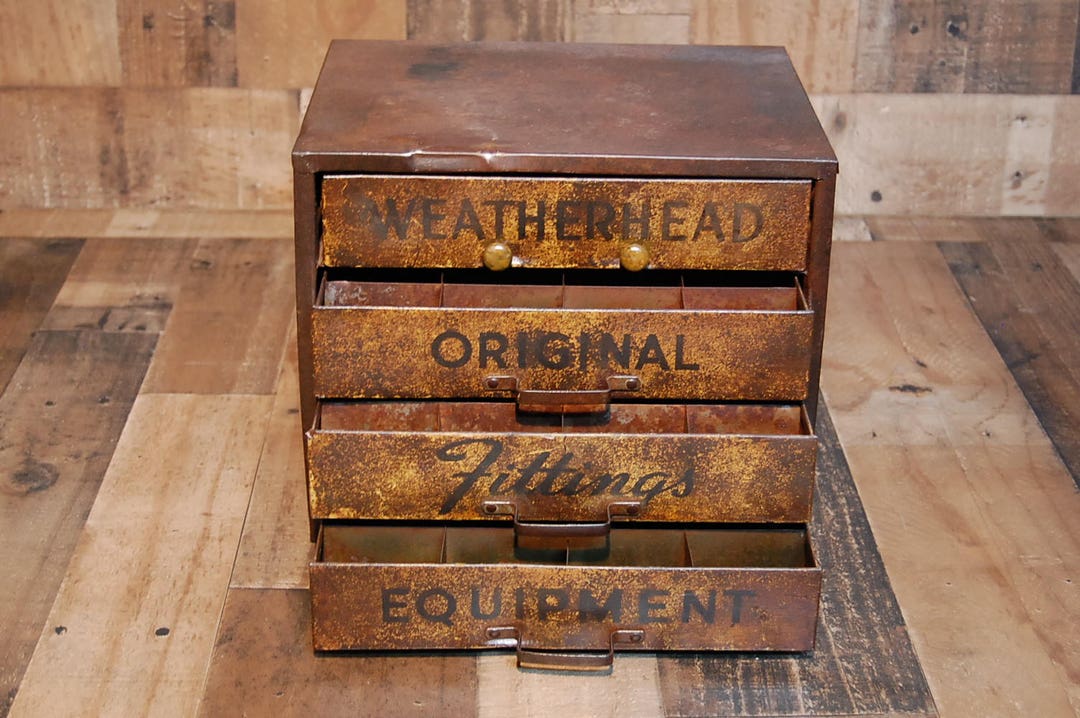 Vintage Weatherhead Original Fittings Equipment Metal Counter Top ...