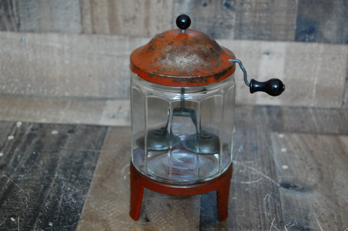 Vintage 1940's Wolverine Metal Toy Washing Machine, Vintage Red Paint ...