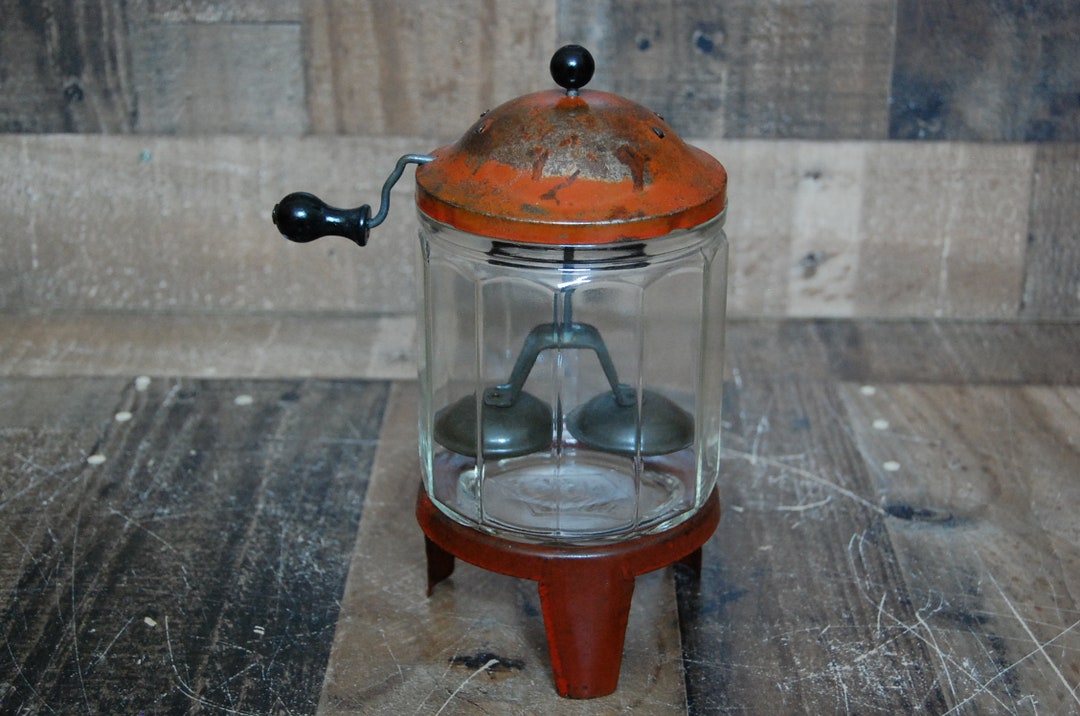 Vintage 1940's Wolverine Metal Toy Washing Machine, Vintage Red Paint ...