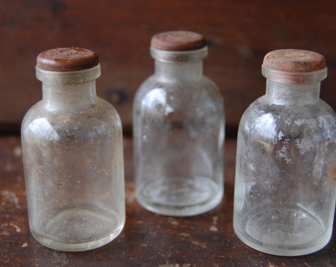 Vintage Science Lab Bottles, Chemist Bottles, Specimen Bottles, Medical ...