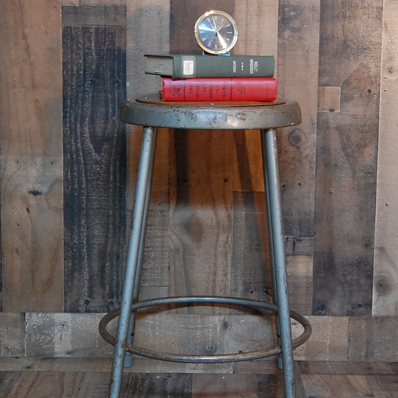 Vintage Metal Stool - Etsy